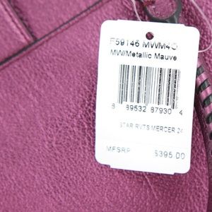 Coach | Bags | Coach Metallic Mauve Leather Mercer 24 Satchel | Poshmark